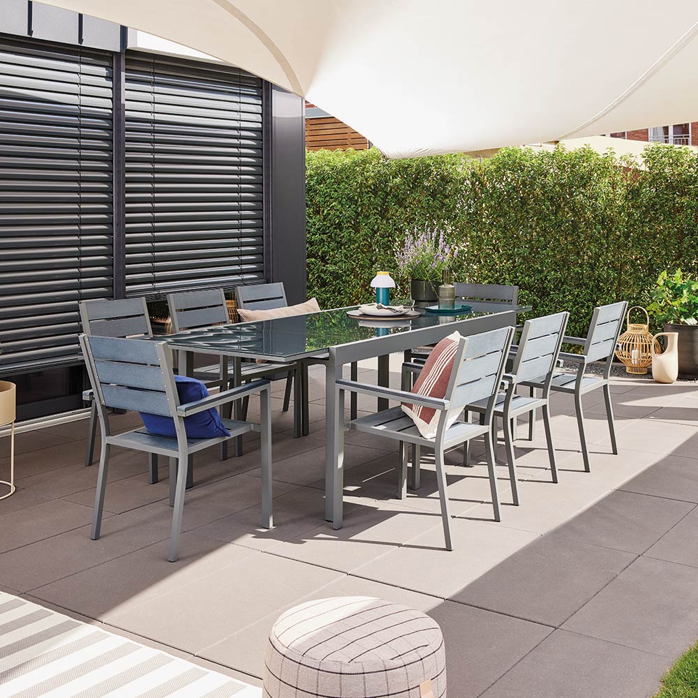 Table pour salon de jardin HOME DELUXE SOL - 180/240 x 90 cm | Leroy Merlin