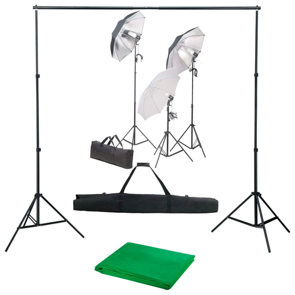Kit de estudio fotográfico con set de luces y fondo | Leroy Merlin