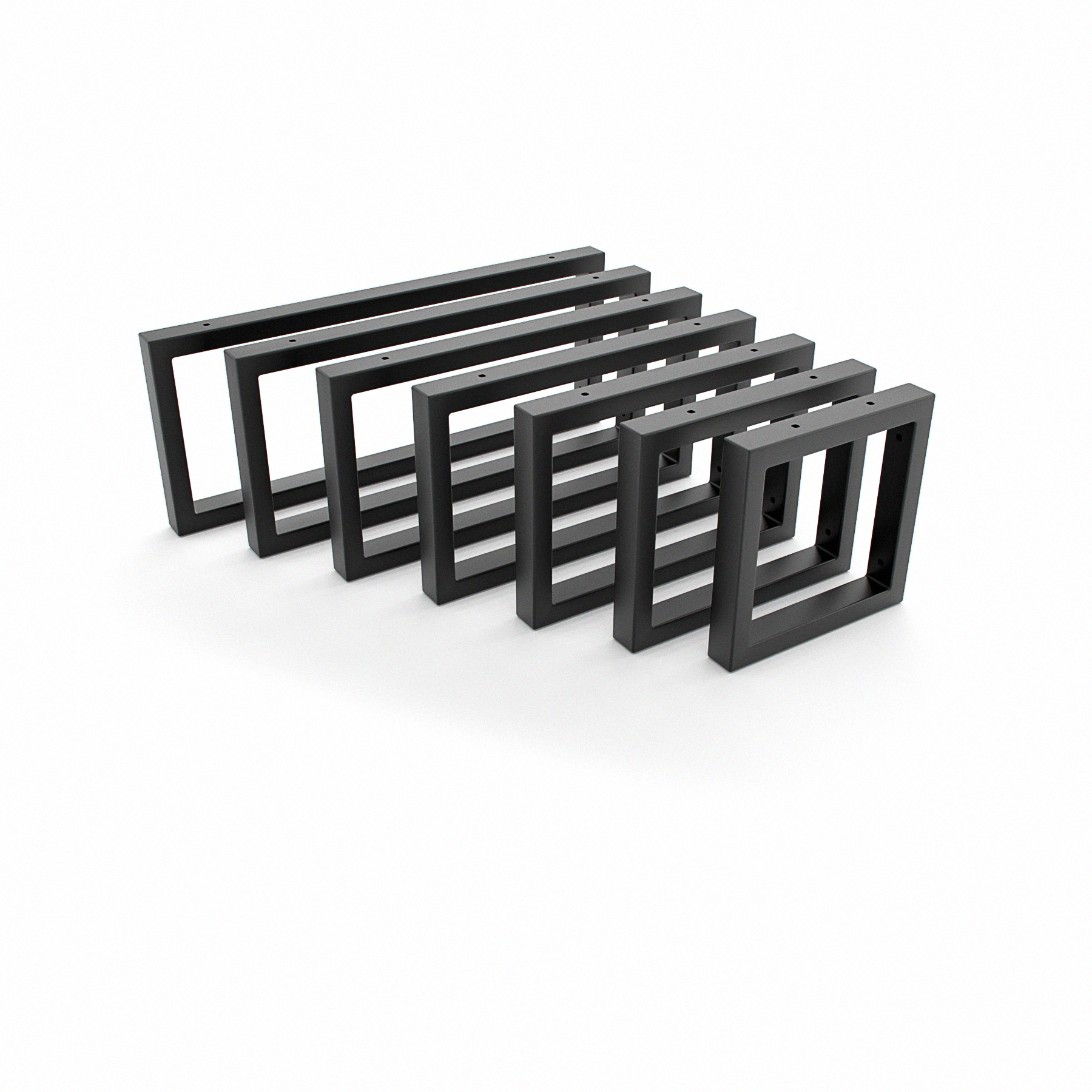 Support pour lavabo RHEIN - 20 cm de haut, 50 cm de profondeur, noir ...