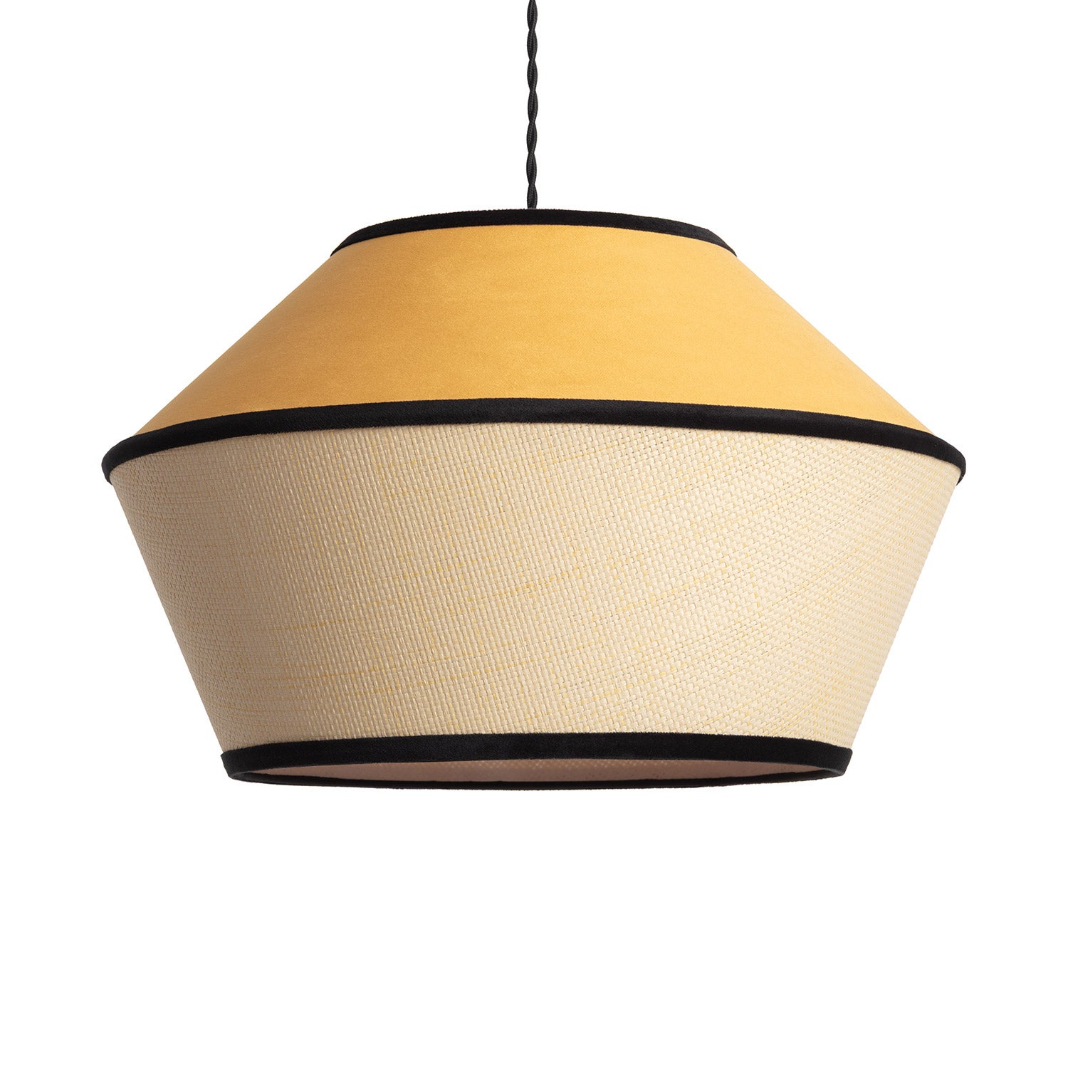 Ledkia Lampada a Sospensione in Velluto Trompa Arancione | Leroy Merlin