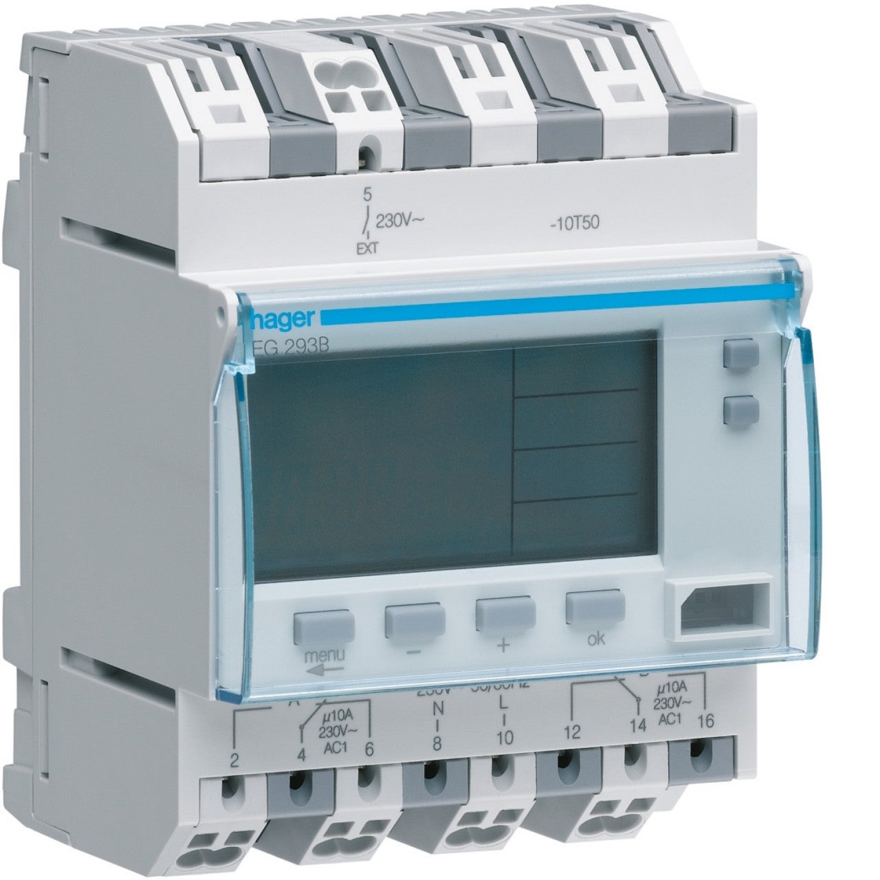 Programmateur annuel - 2 voies - Digital - 4 modules | Leroy Merlin