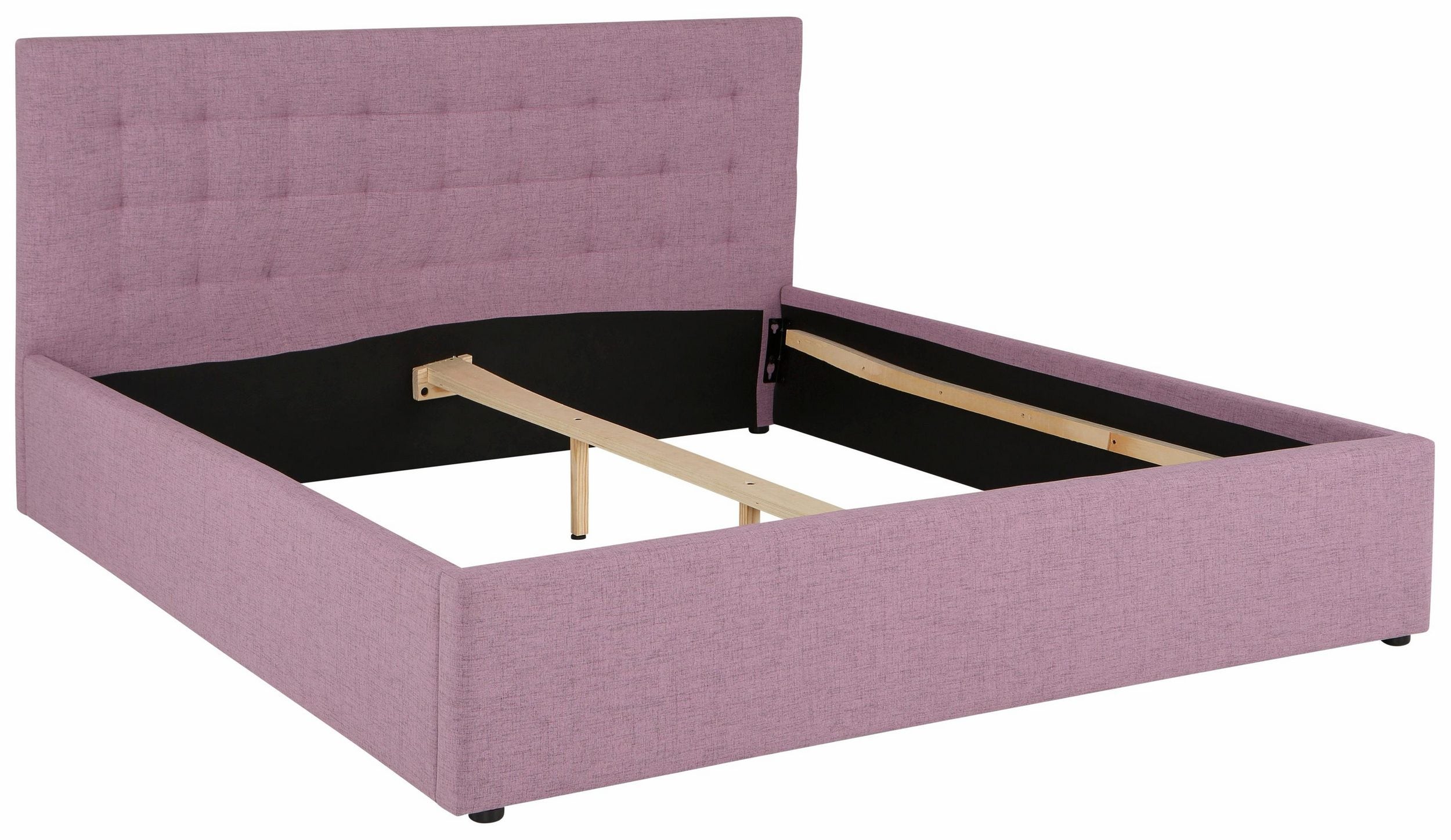 Cama de tela morada 180x200 cm | Leroy Merlin