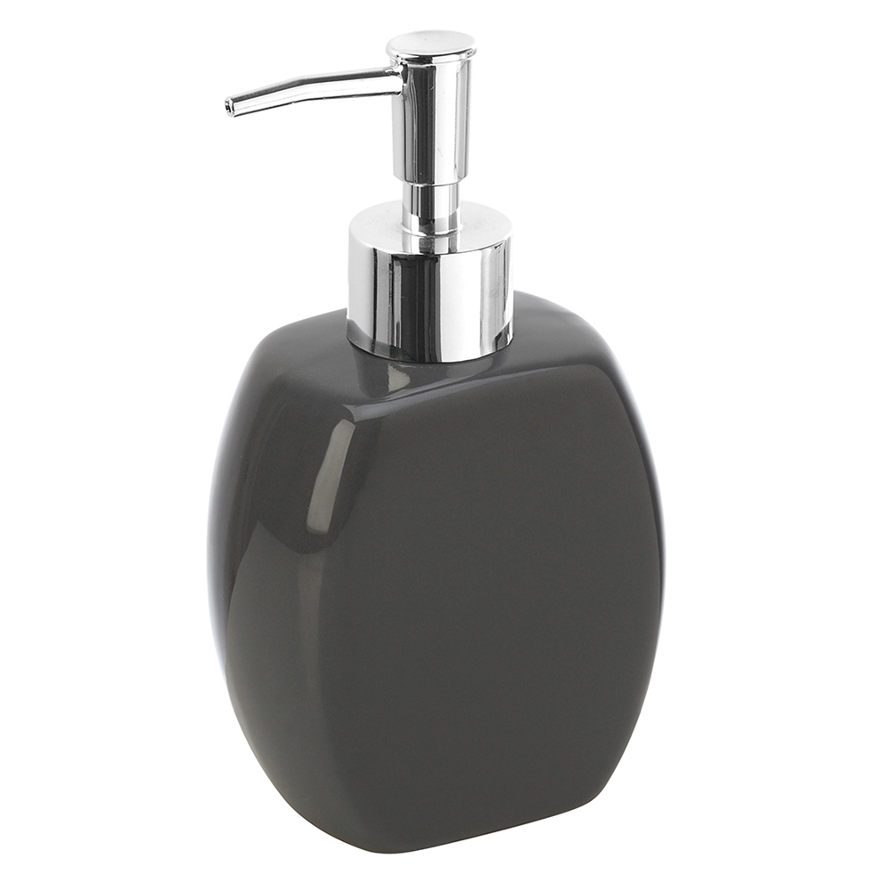 Dispensador de jabón líquido de cerámica gris para encimera | Leroy Merlin