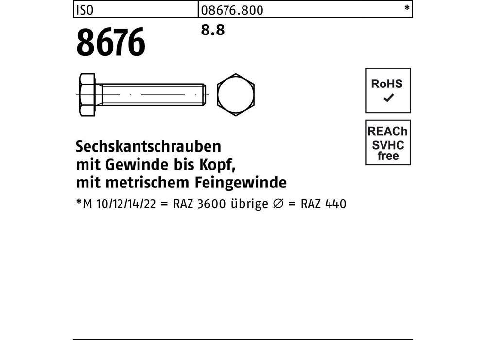 Vis hexagonale ISO 8676 VG x60mm | Leroy Merlin