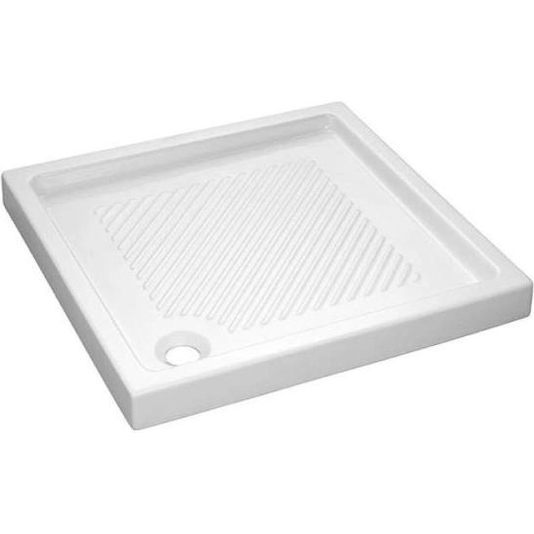 Plato de ducha cerámico tradicional Gama PRO SANINDUSA Moraira 75x75 ...