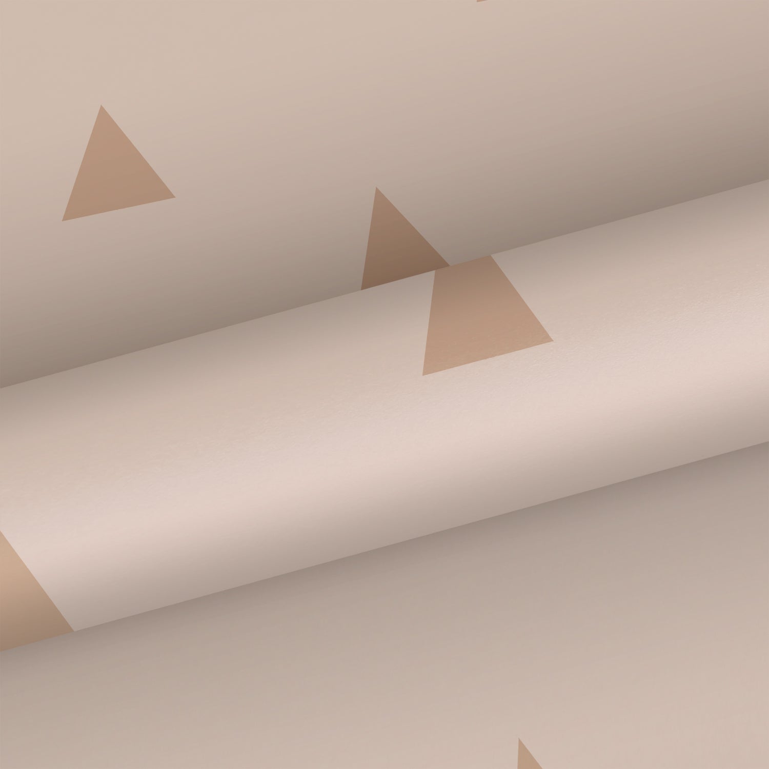 Papier Peint intissé triangles graphiques rose - 53 cm x 10.05 m ...