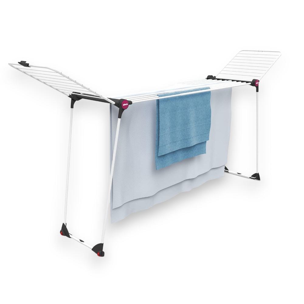 GIMI DINAMIK30 Tendedero extensible de acero de 30 metros con ruedas ...