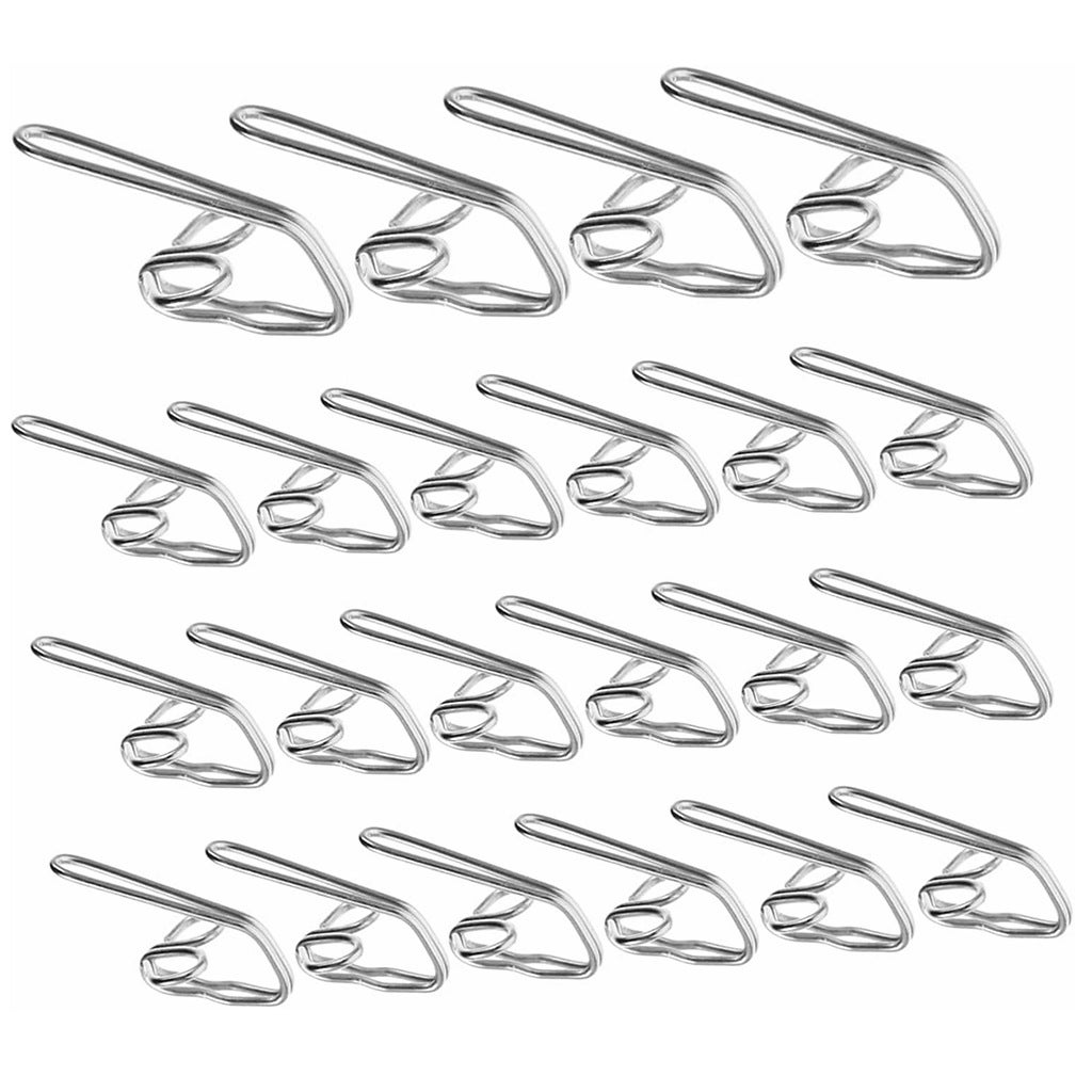 Crochets à Rideaux Robustes - 60 pcs - Crochet en Métal Solide pour ...