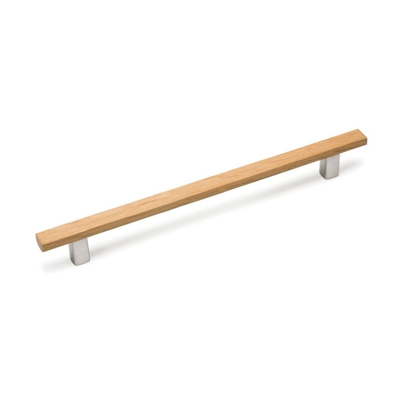 Poignée bois avec support aluminium - Décor : Chêne - FOSUN | Leroy Merlin
