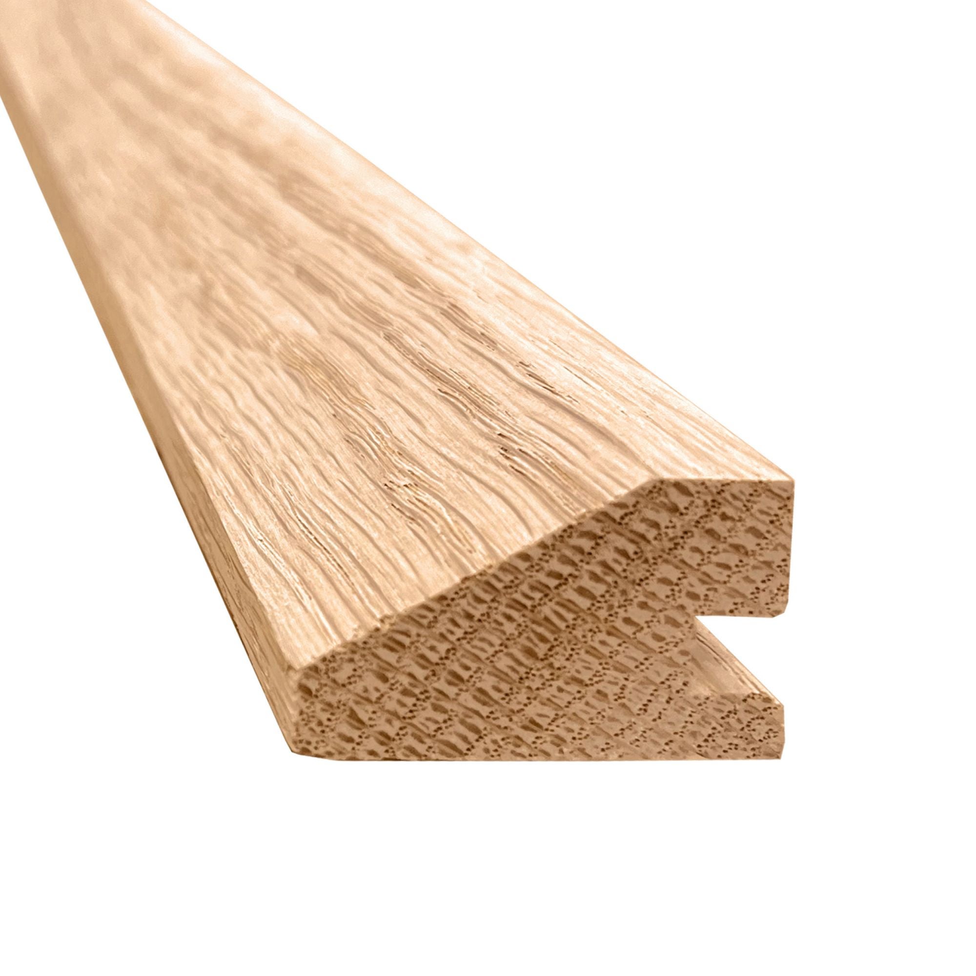 Barre de seuil rattrapage de niveau Chêne l. 35mm Long. 1m Ep. 20mm ...