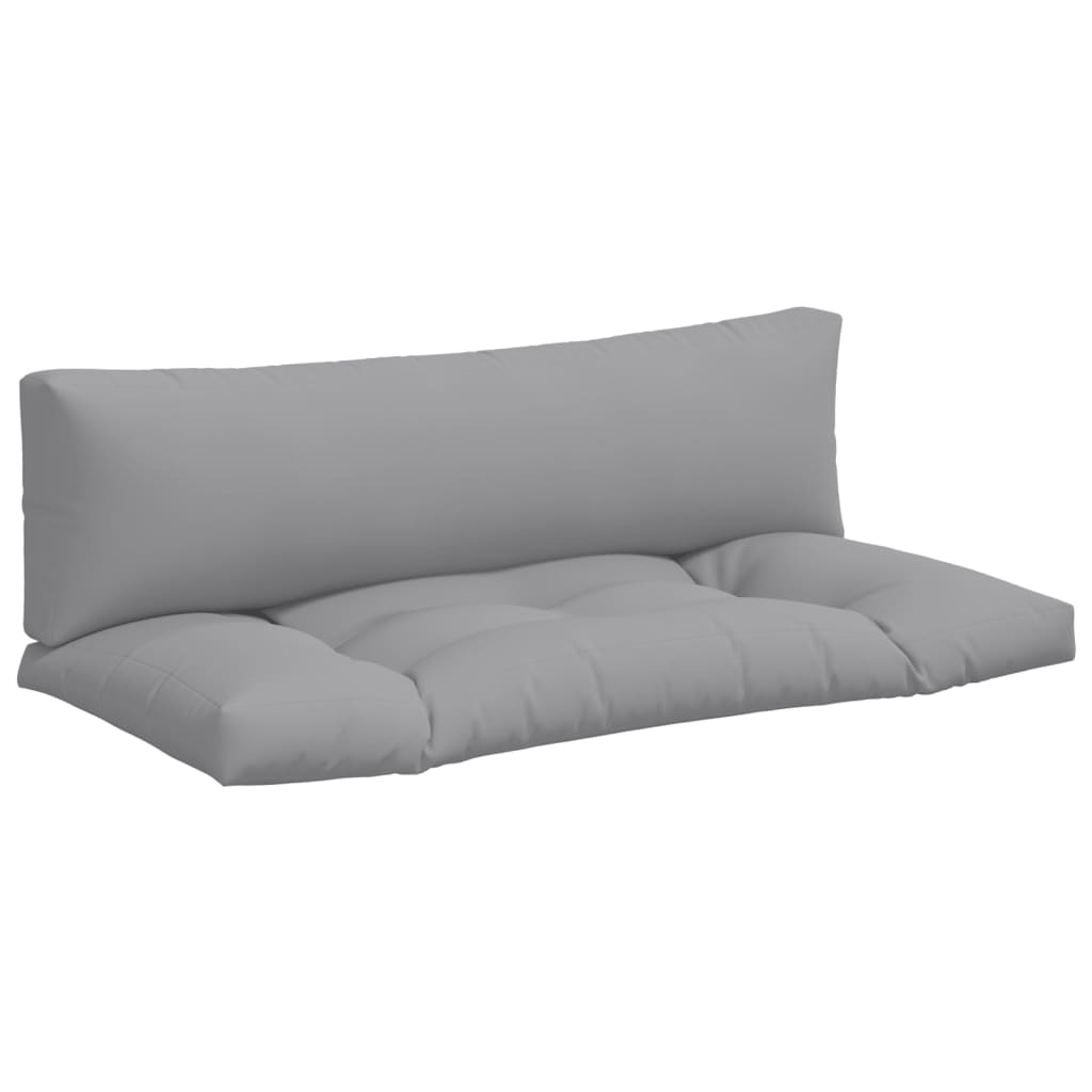 Coussins pour canapé palette 2 unités tissu gris | Leroy Merlin