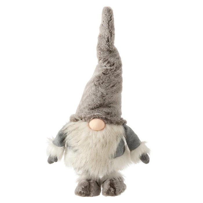 Statuette Déco "Père Noël qui Bouge" 48cm Gris | Leroy Merlin