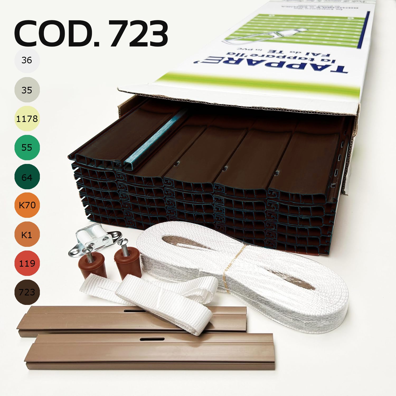 Kit volet roulant PVC - Faites-le vous-même 80X172 H - Col.723 Facile à ...