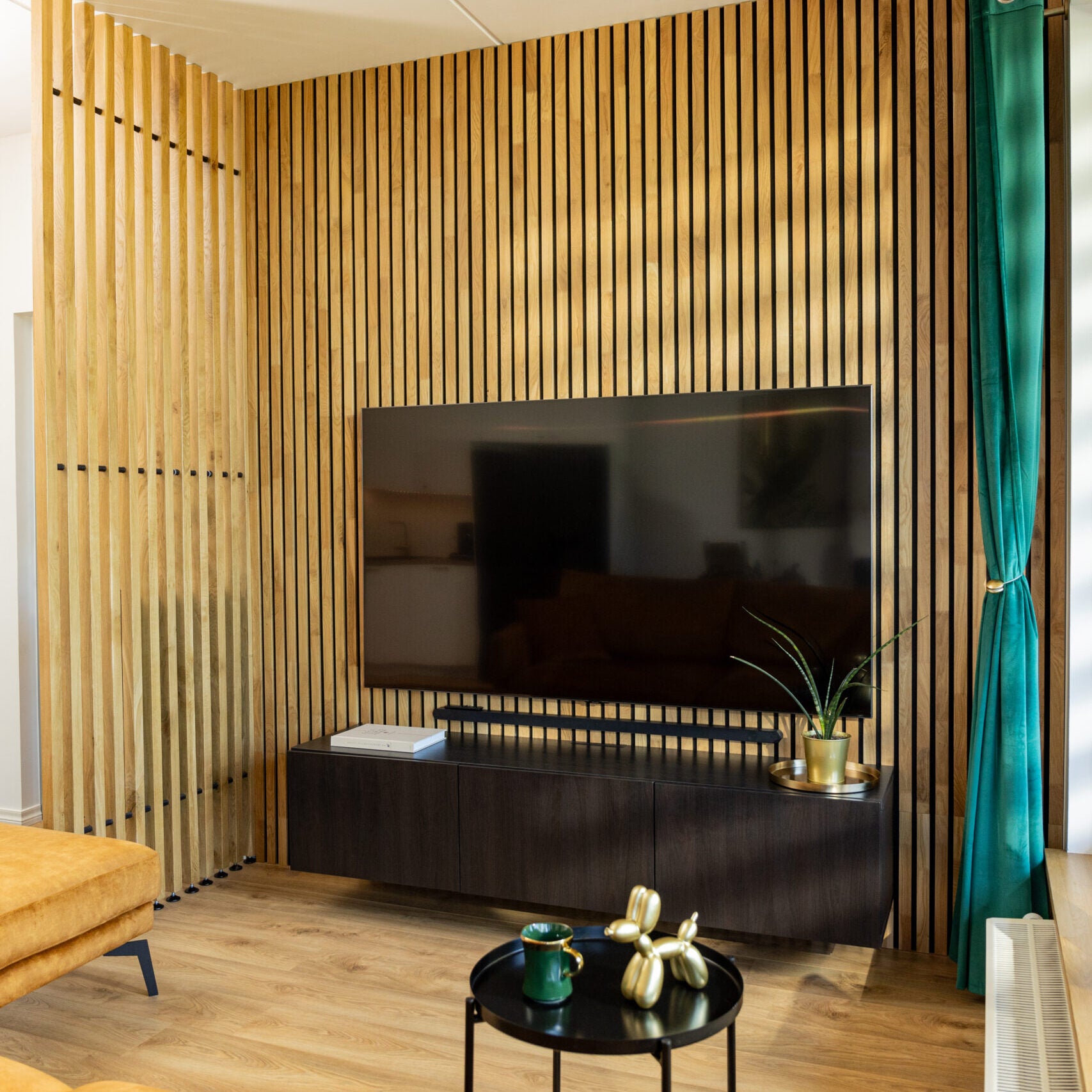 Lot de 2 Panneau Tasseau Acoustique en Bois - Chêne Naturel ...