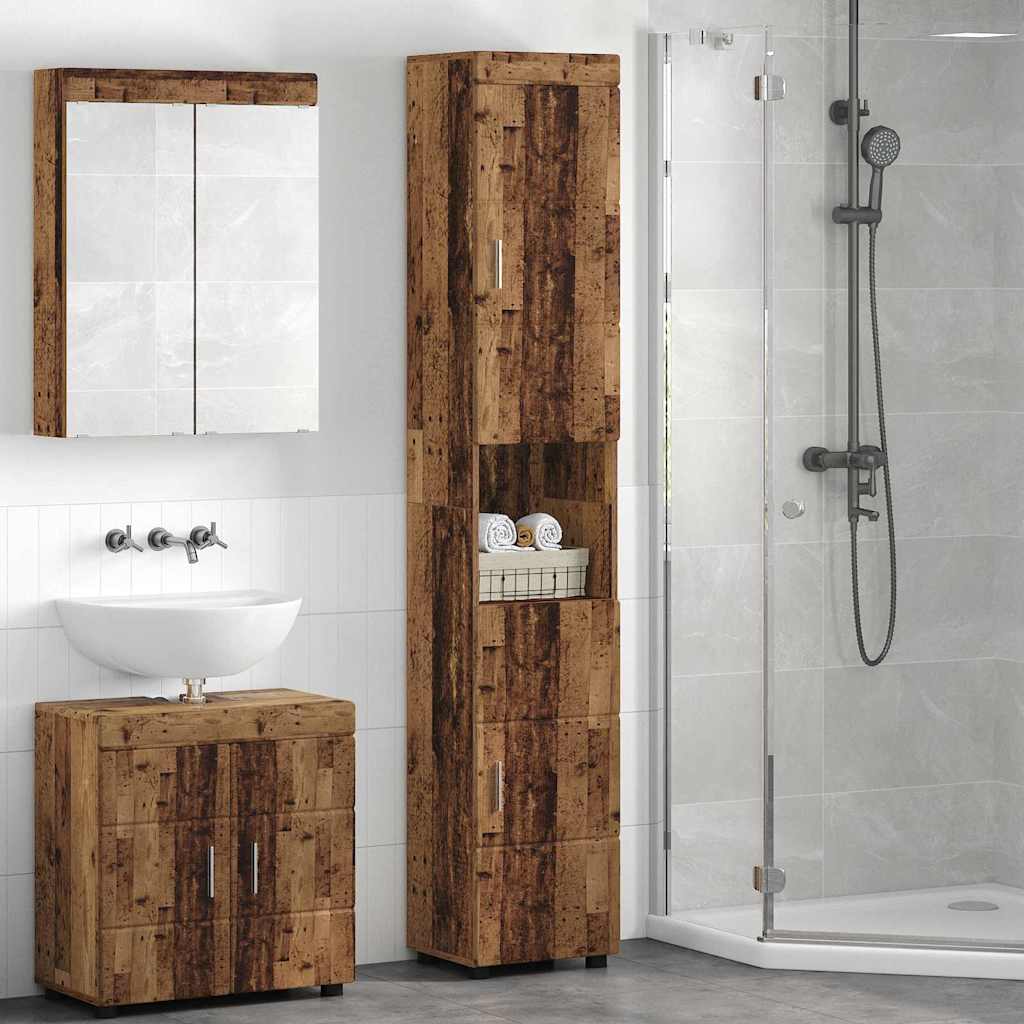 Juego de Muebles de Baño TULUM Madera envejecida | Leroy Merlin