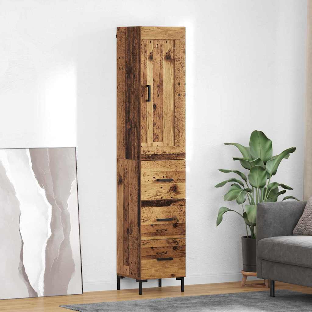 Maison Exclusive - Alacena Madera Vieja 34,5 x 34 x 180 cm Madera ...