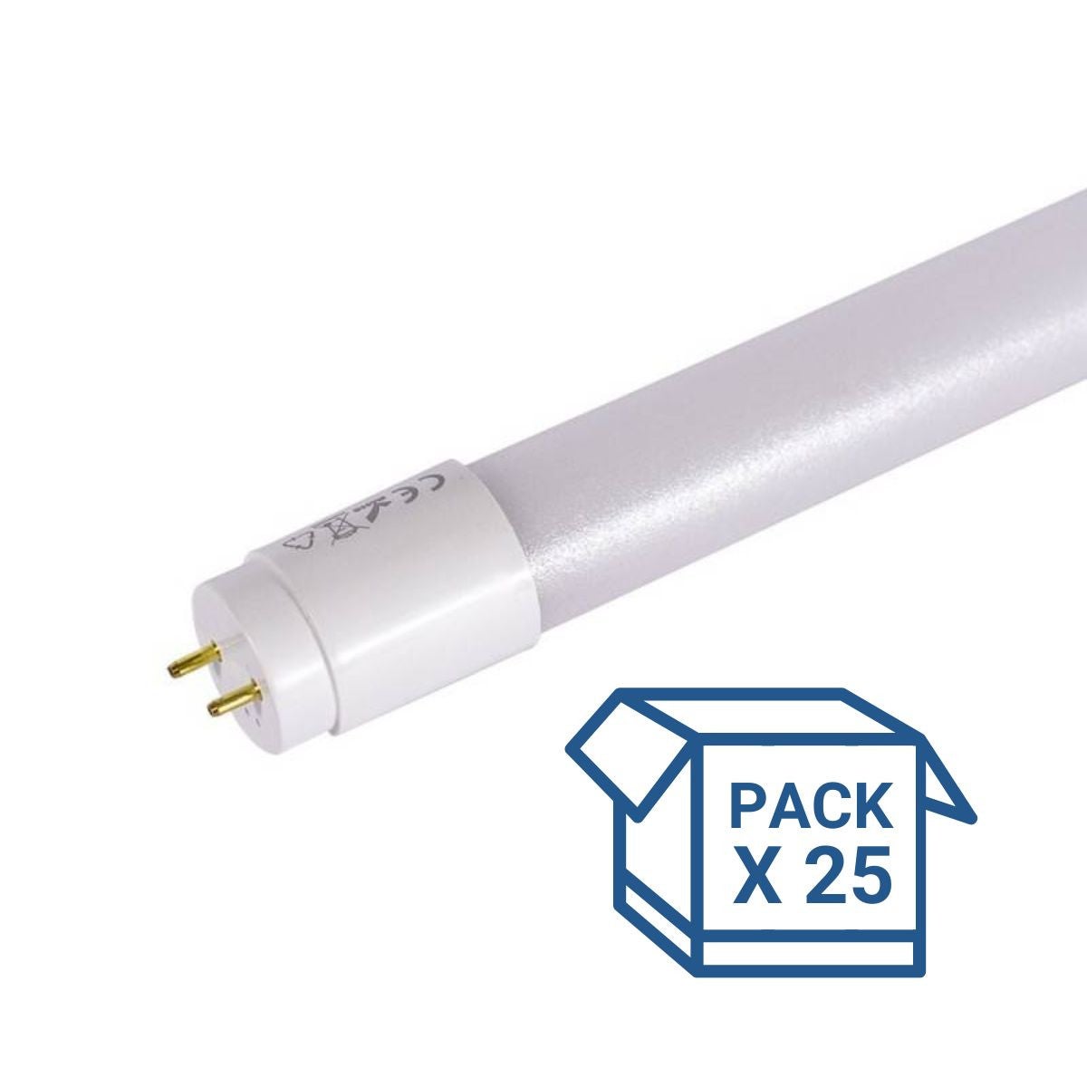 Lot de 25 - Tube LED T8 150cm - 24W - 140lm/W - Blanc Neutre | Leroy Merlin