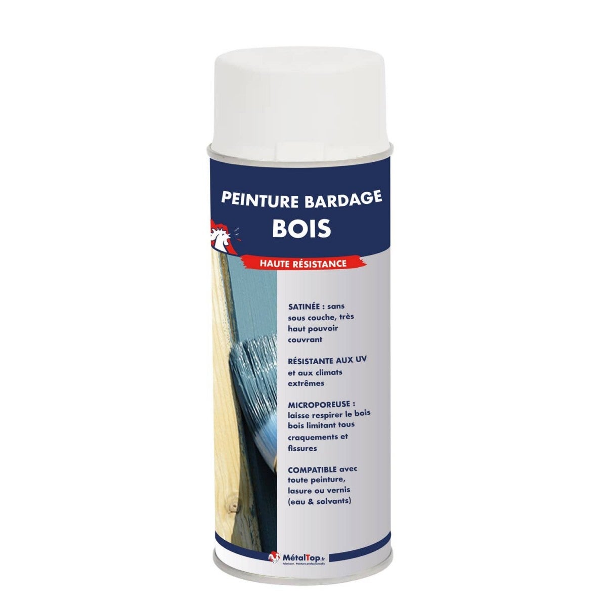 Peinture Bardage Bois - Metaltop - Vert pâle - RAL 6021 - Bombe 400mL ...