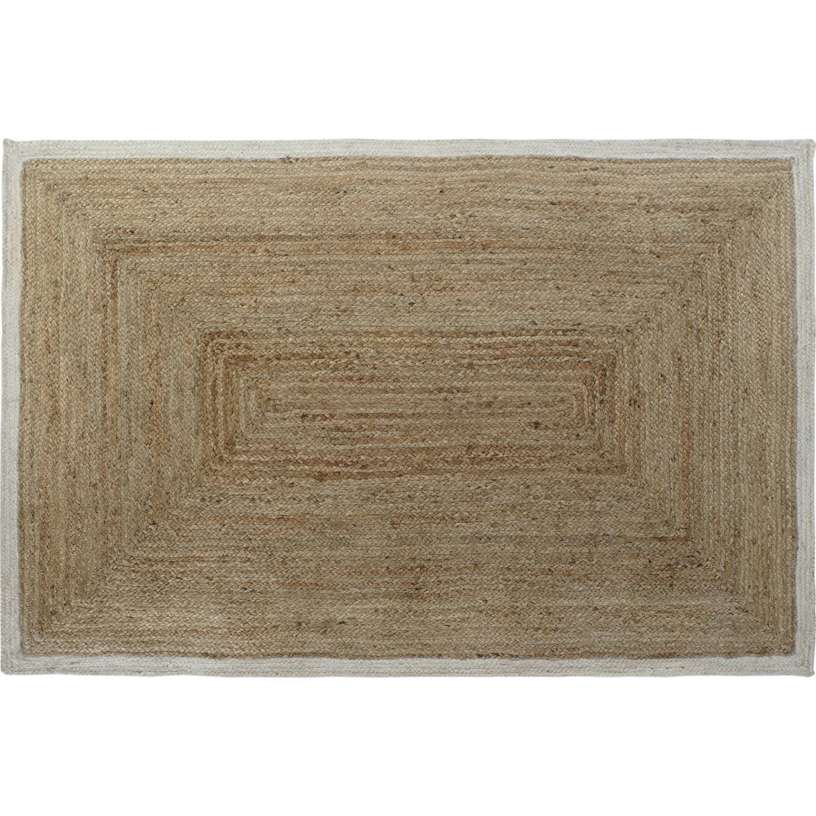 Tapis moderne en jute et coton pour élégance intérieure 160 x 230 x 1 ...