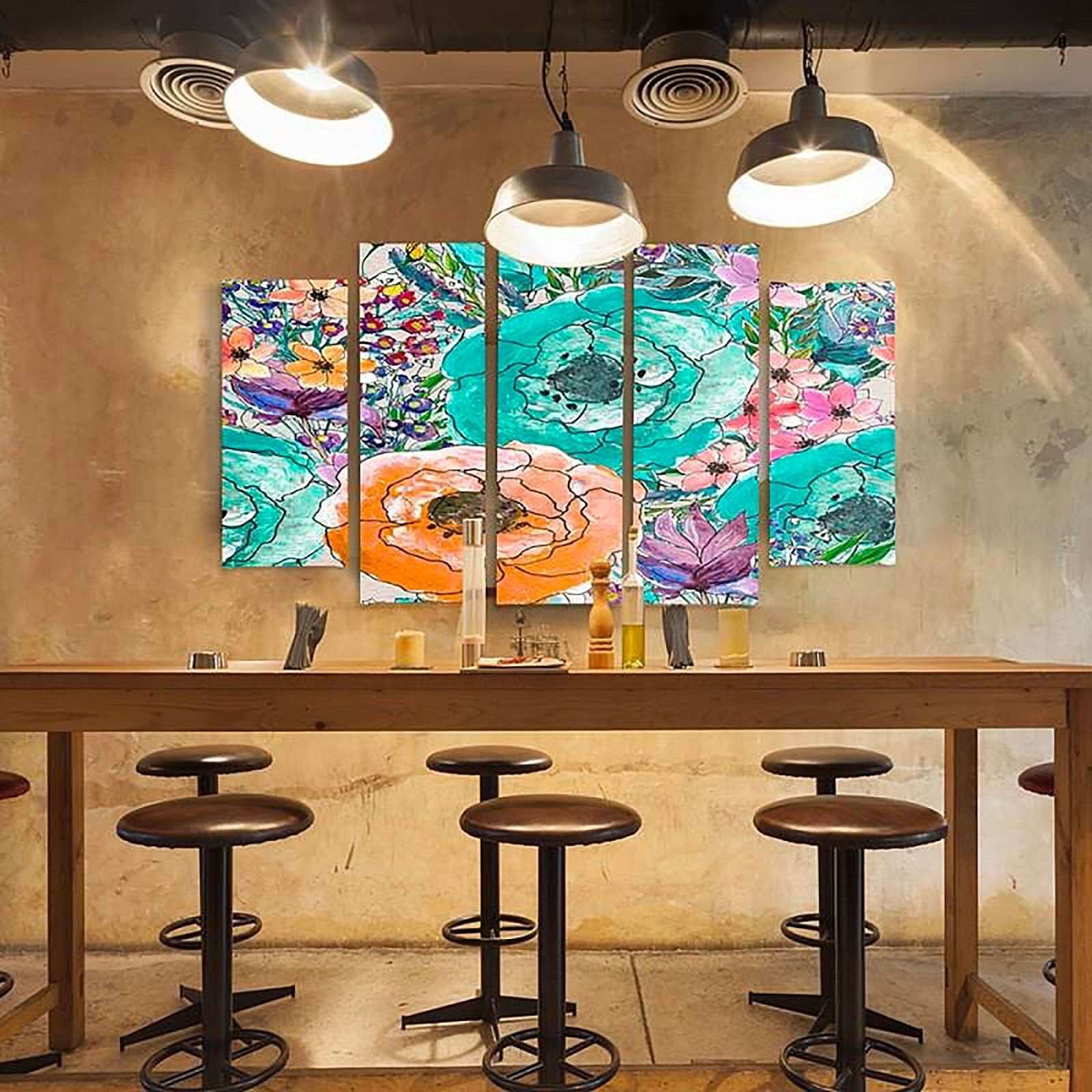 Tableau floral 2 - 200 x 100 cm | Leroy Merlin