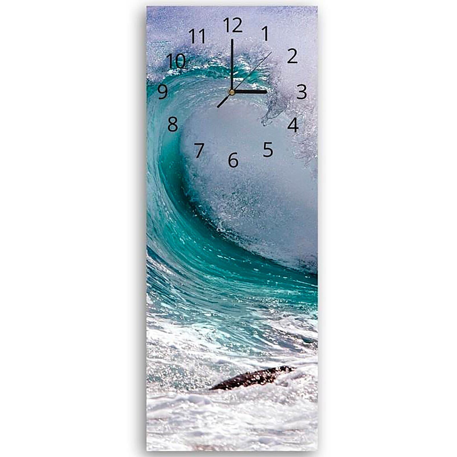 Horloge Murale Vague Océanique pour Décoration Intérieure - 40 x 118 cm ...