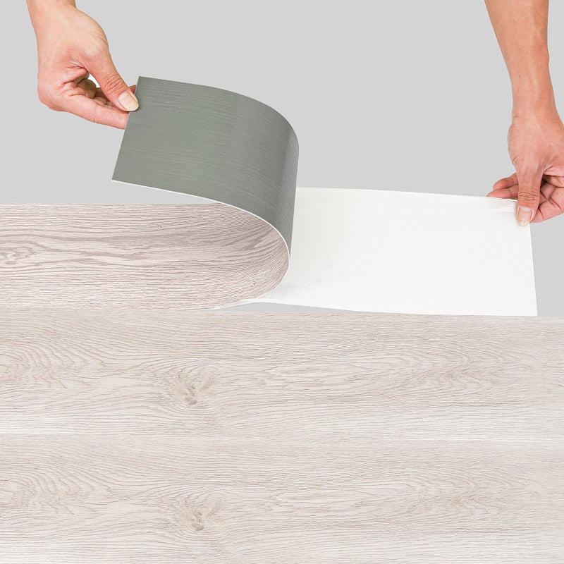 Lames vinyles autoadhésives White Oak 35 unités,robustes et faciles à ...