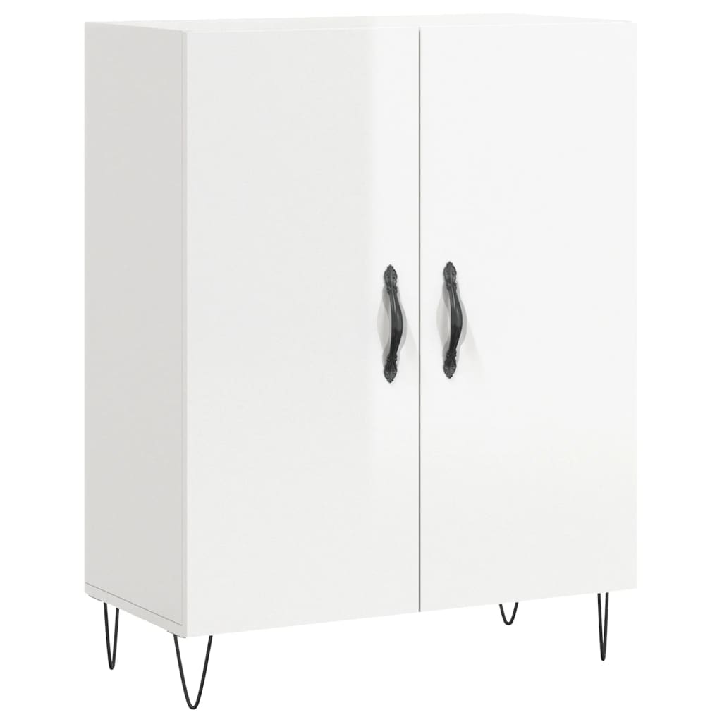 Buffet en contreplaqué blanc brillant 69,5x34x90 cm | Leroy Merlin