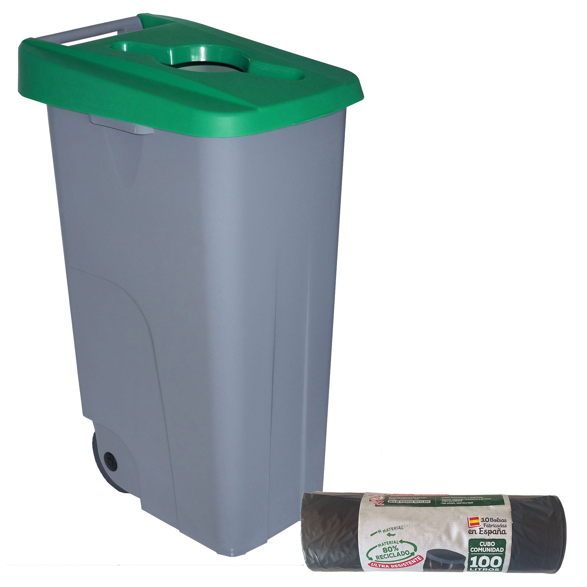 Conteneur WELLHOME 85L avec ouverture 42x57x76cm avec 10 sacs poubelles ...