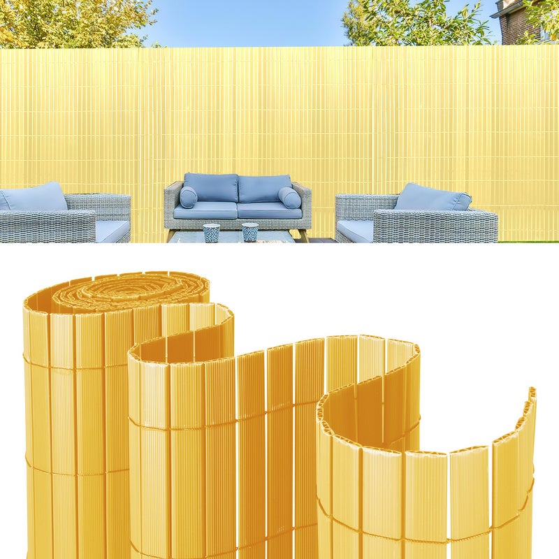 Canisse PVC double face, Brise vue de jardin balcon résistant en PVC ...