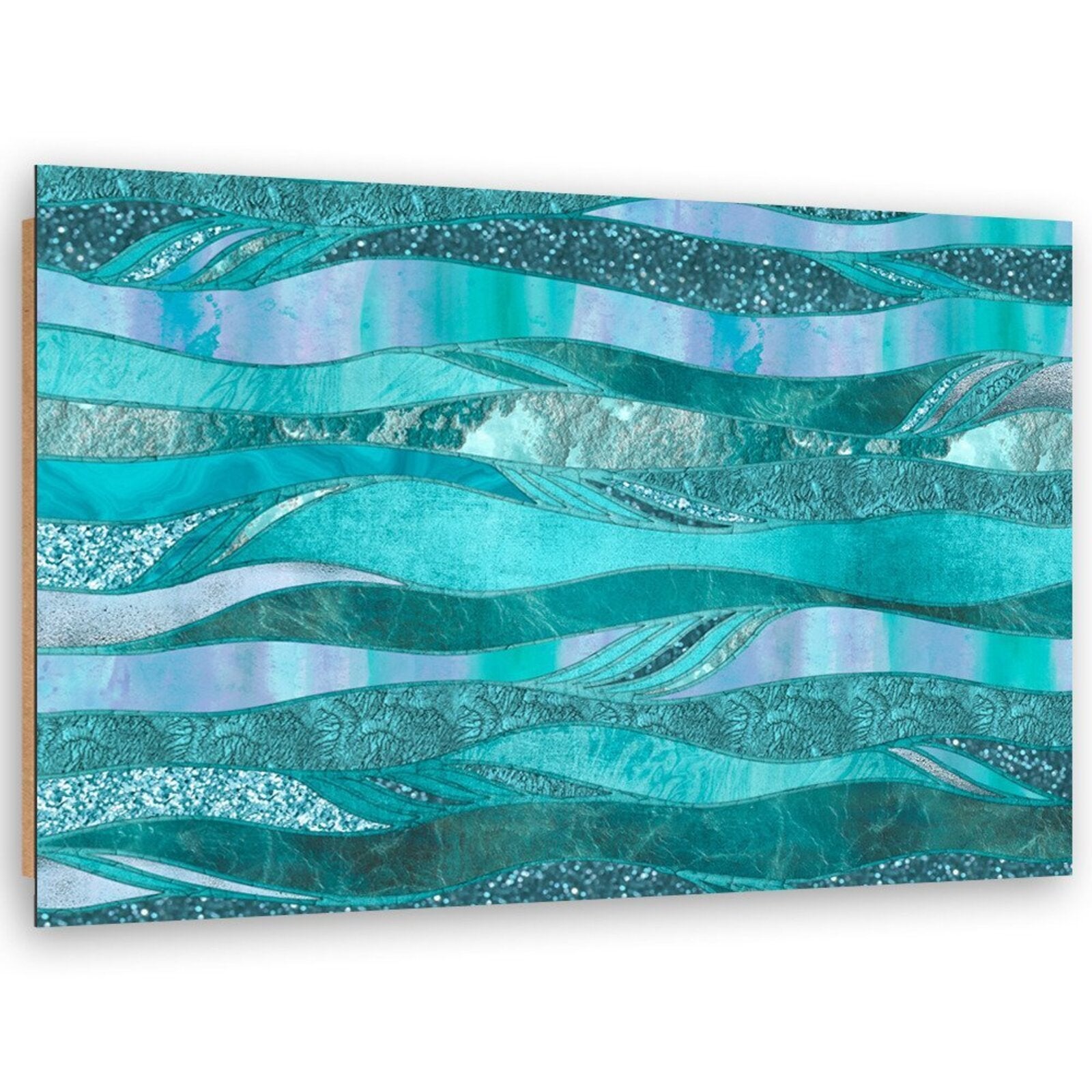 Tableau bois vague, abstraction - 70 x 50 cm | Leroy Merlin
