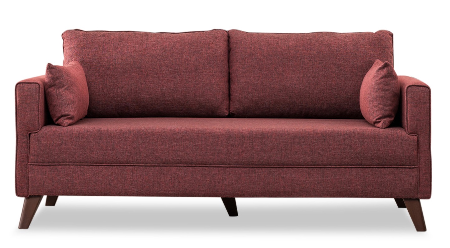 Sofá 2 plazas Bella Rojo burdeos | Leroy Merlin