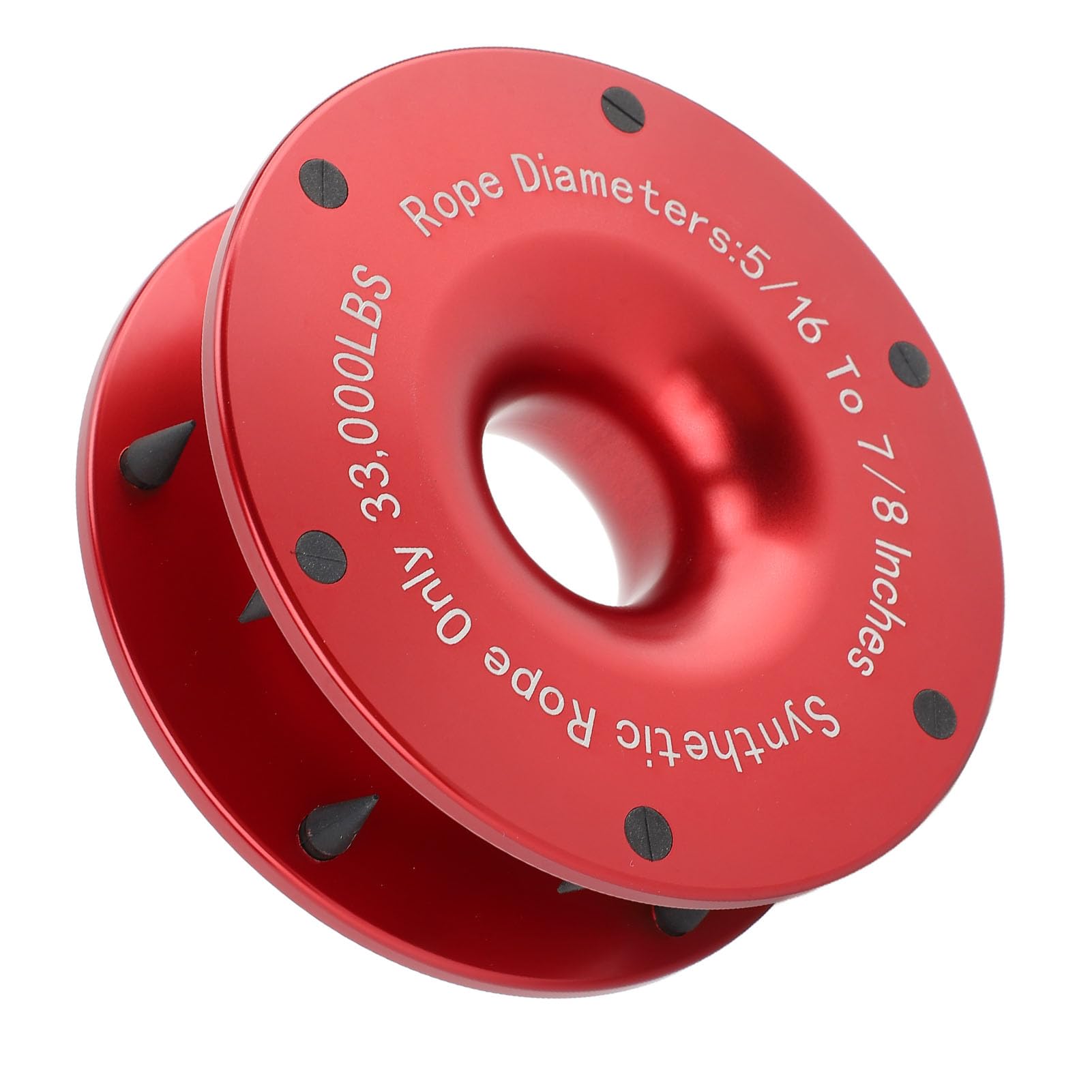 Anello di traino per verricello in alluminio 33000 libbre Resistenza alla rottura Puleggia per ...