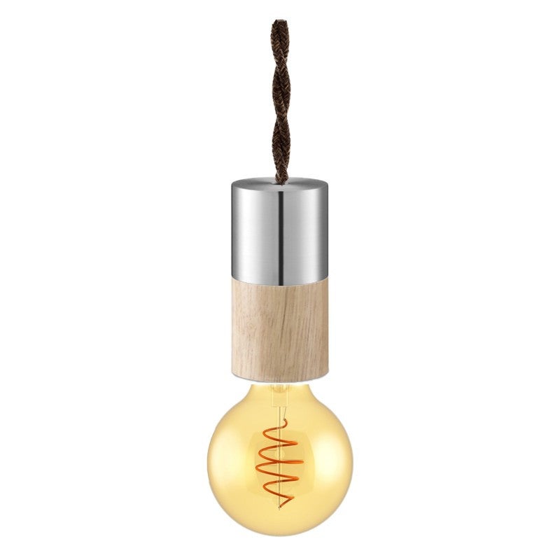 LaMorellLightDesign - Portalámparas h. 110mm de madera con copa de ...