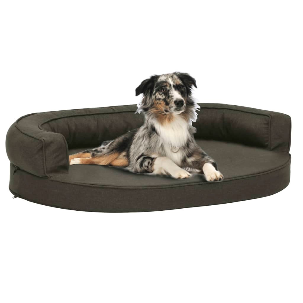 Colchón ergonómico para cama para perros 75x53 cm Aspecto lino | Leroy ...