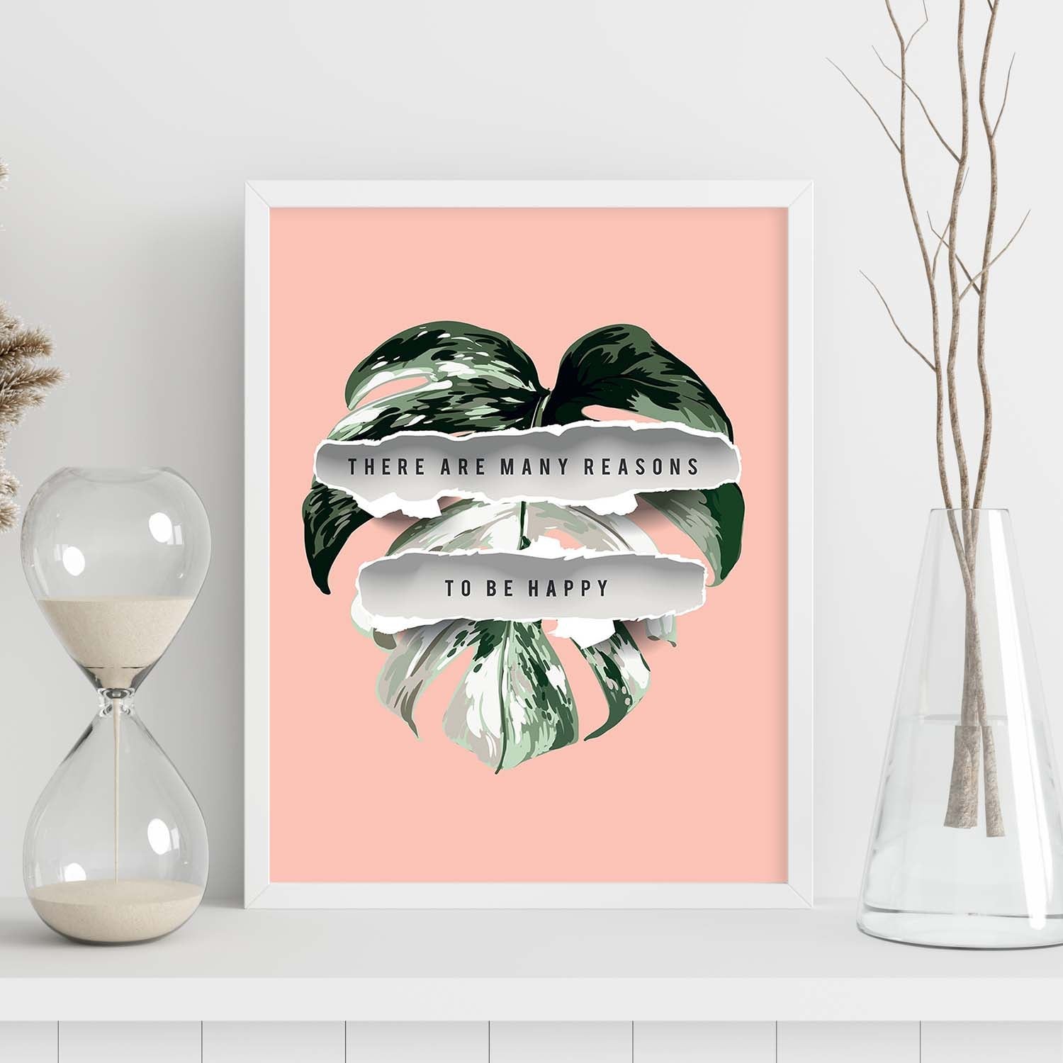 Posters Con Mensajes Felices Ilustrados. Lamina De Decoracion 'reasons ...