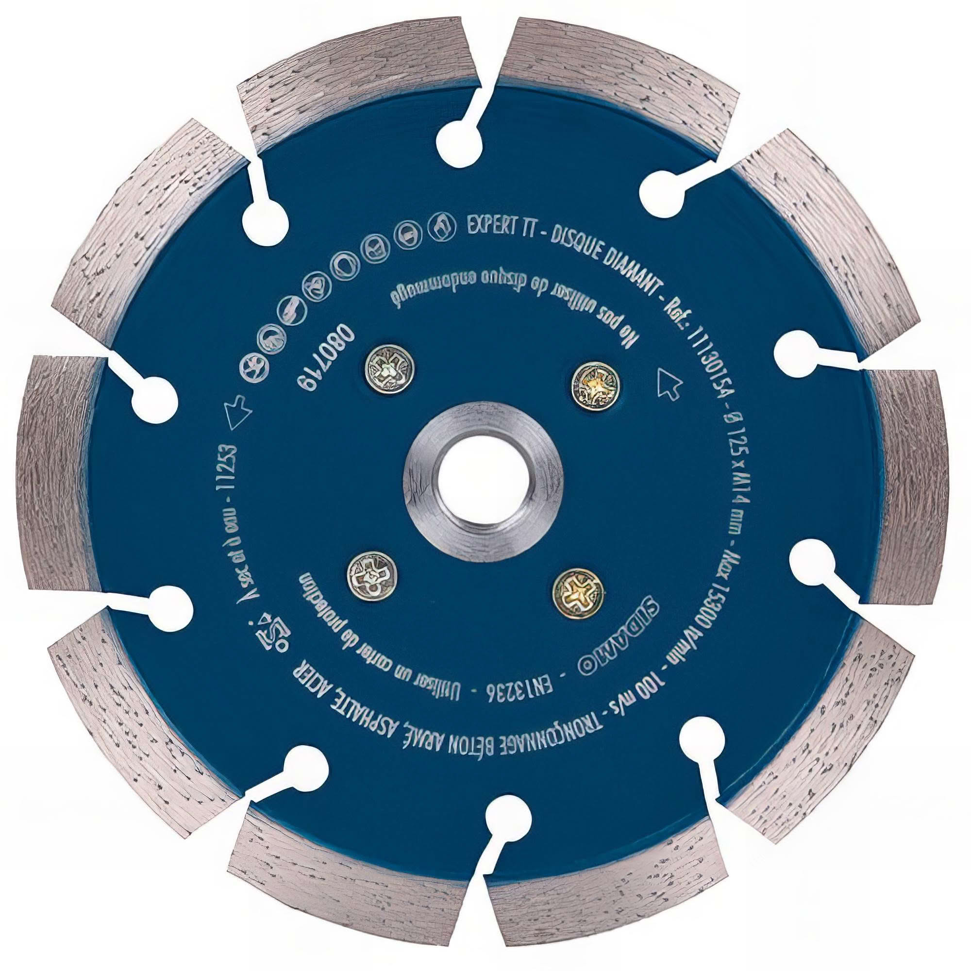 Disque diamant EXPERT TT D. 125 x Ht 10 mm x M14 - Béton armé, asphalte, acier | Leroy Merlin