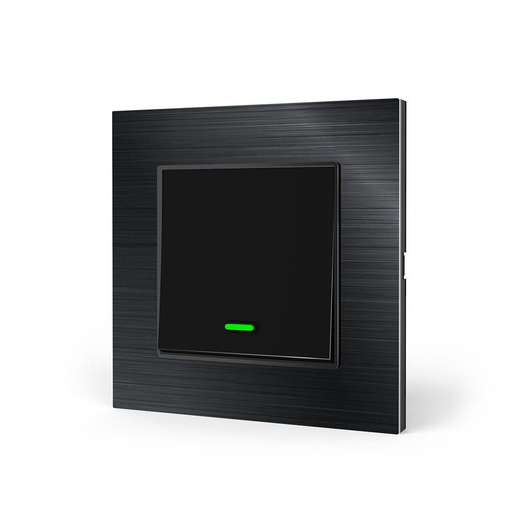 Interruptor inteligente WI-FI negro 1 botón con indicador Led TB11B ...
