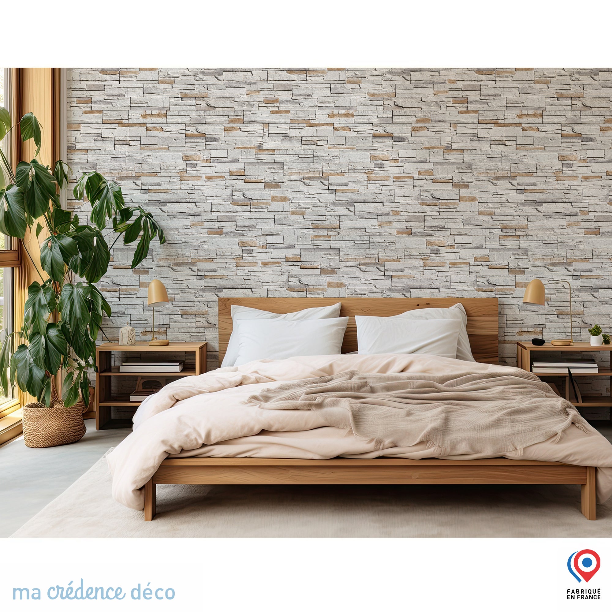 Papier peint Mur pierre douce - Intissé - 400 cm - 280 cm ...