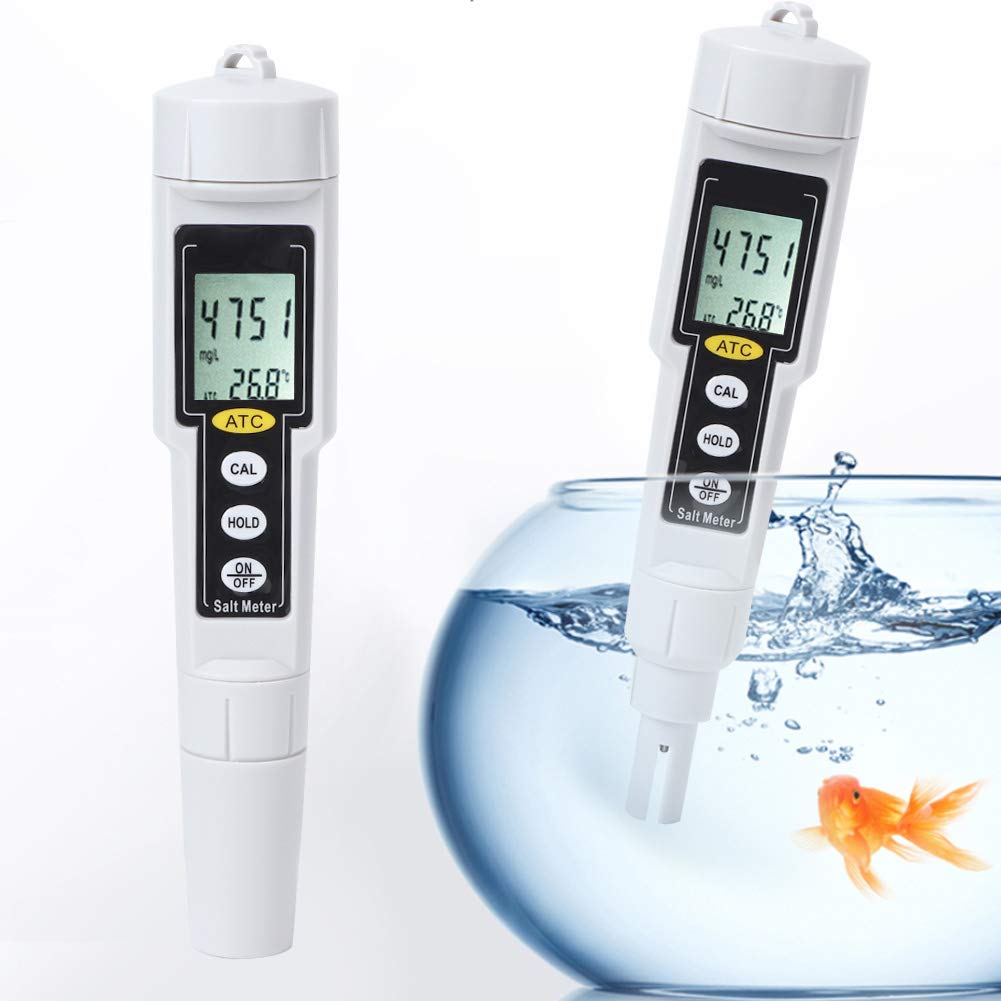 Salinómetro digital portátil CT3081, medidor de salinidad, temperatura ...