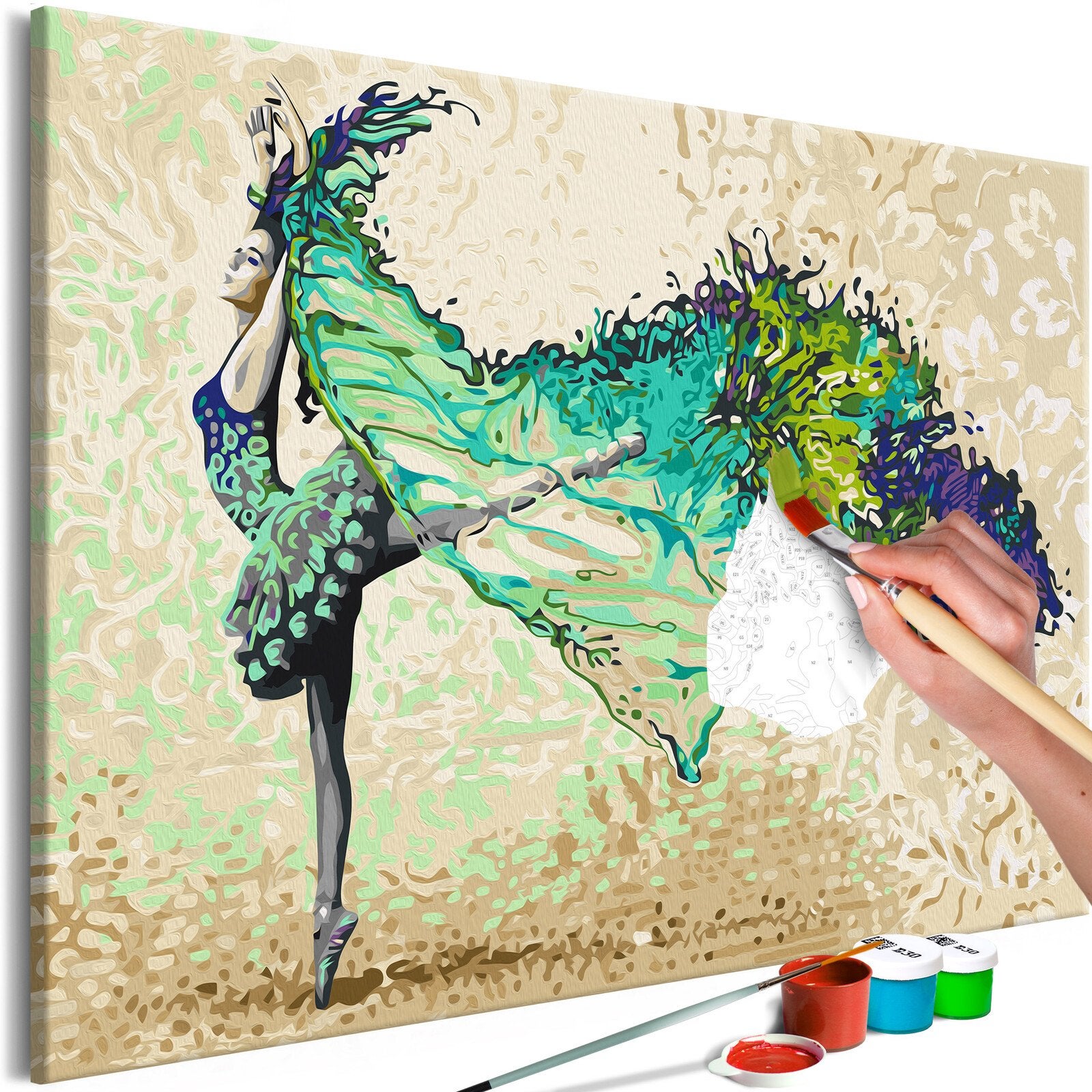 Tableau DIY Danse et Couleur pour Décoration Créative 60 x 40 cm Multicolore | Leroy Merlin