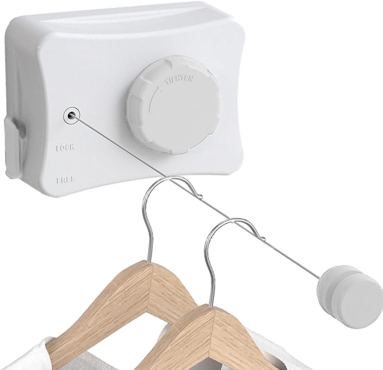 Corde à Linge Rétractable 5,1M, Acier Inoxydable Fil a Linge Extérieur ...