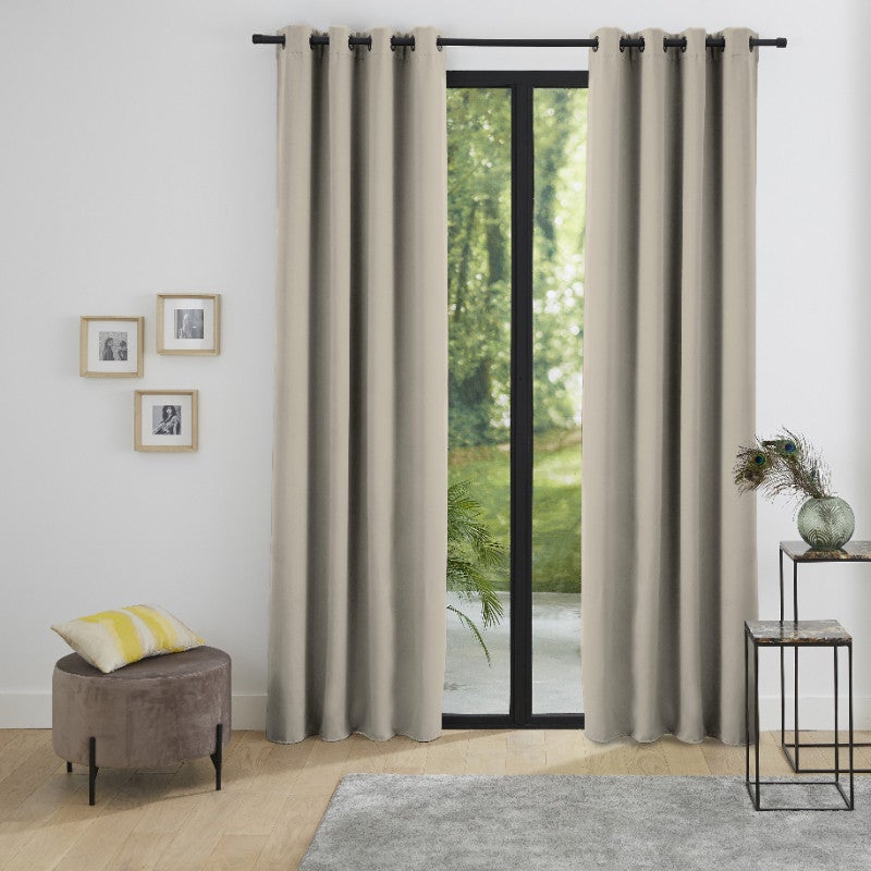 Lot de 2 rideaux occultant phonique et thermique doublé polaire ...