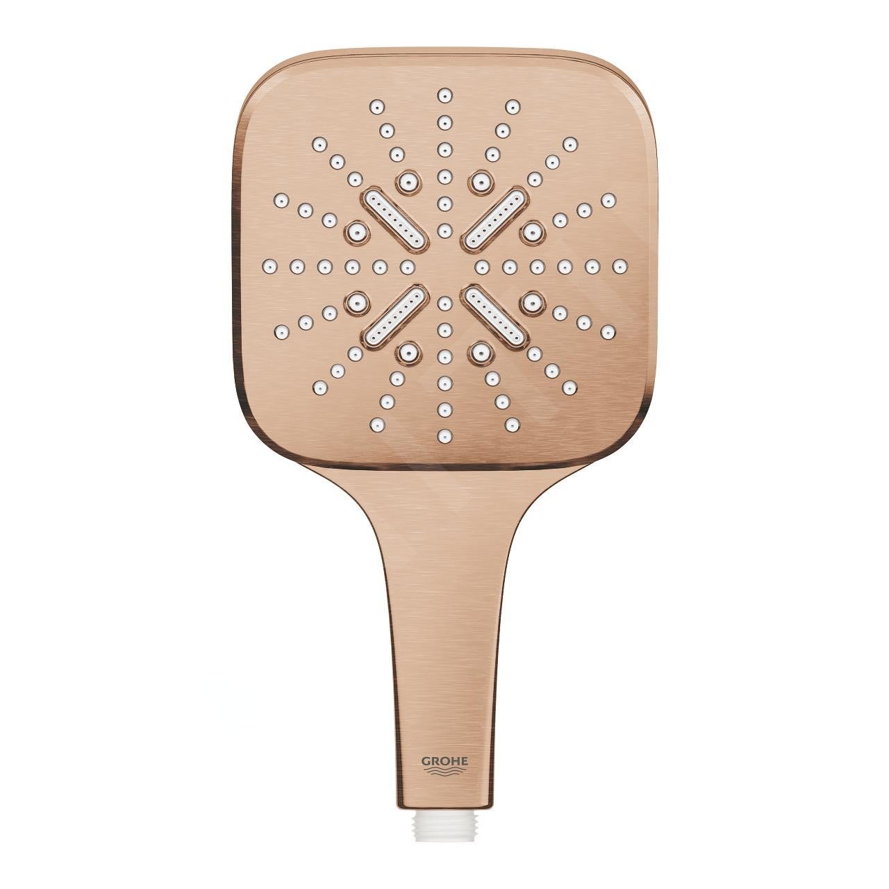 GROHE Rainshower SmartActive 130 Cube Douche à main Warm sunset brossé ...
