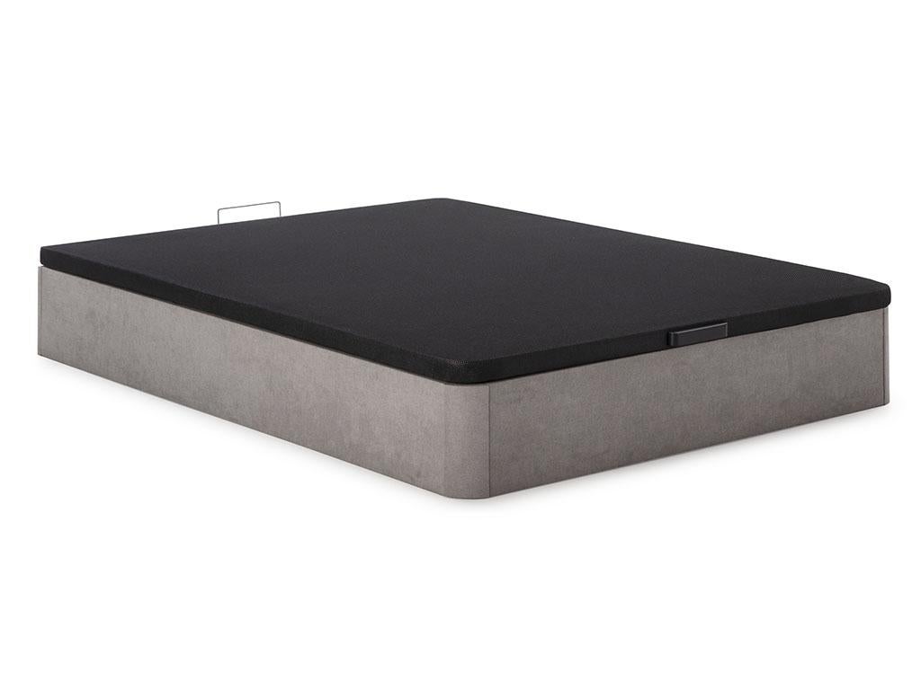 Sommier coffre tissu 140 x 190 cm - Gris - APHAÏA de DREAMEA PLAY ...