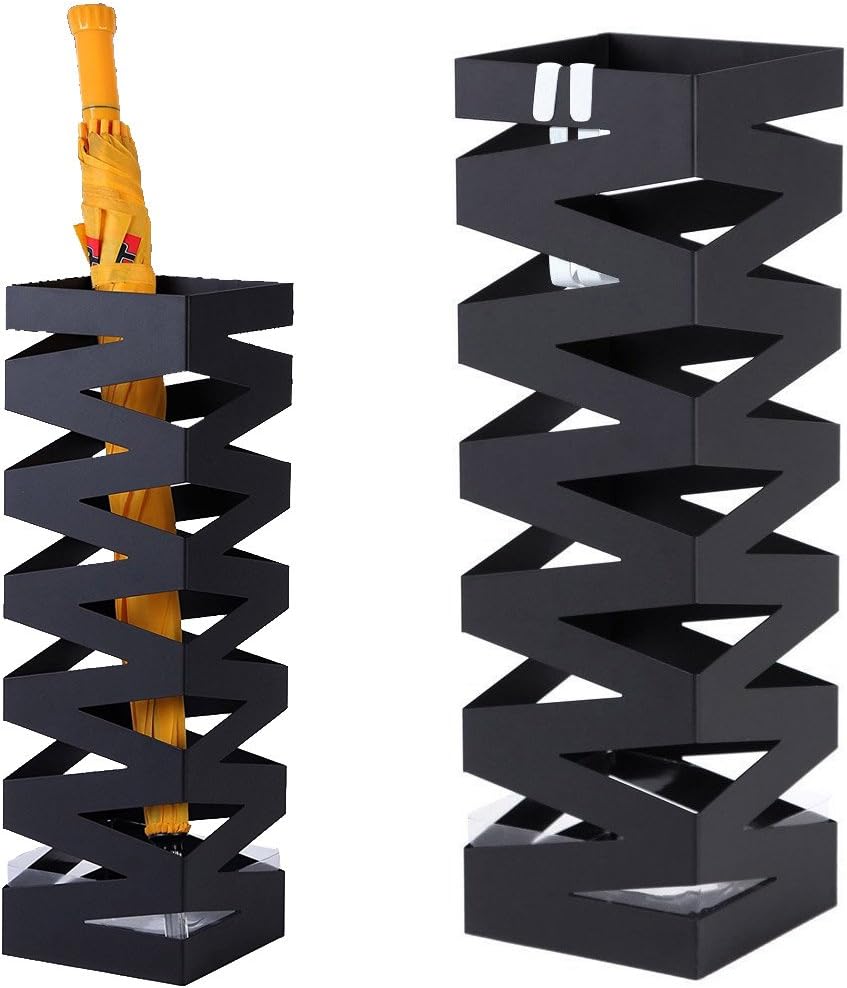 Estructura cuadrada de hierro para paraguas con decoración incrustada ...