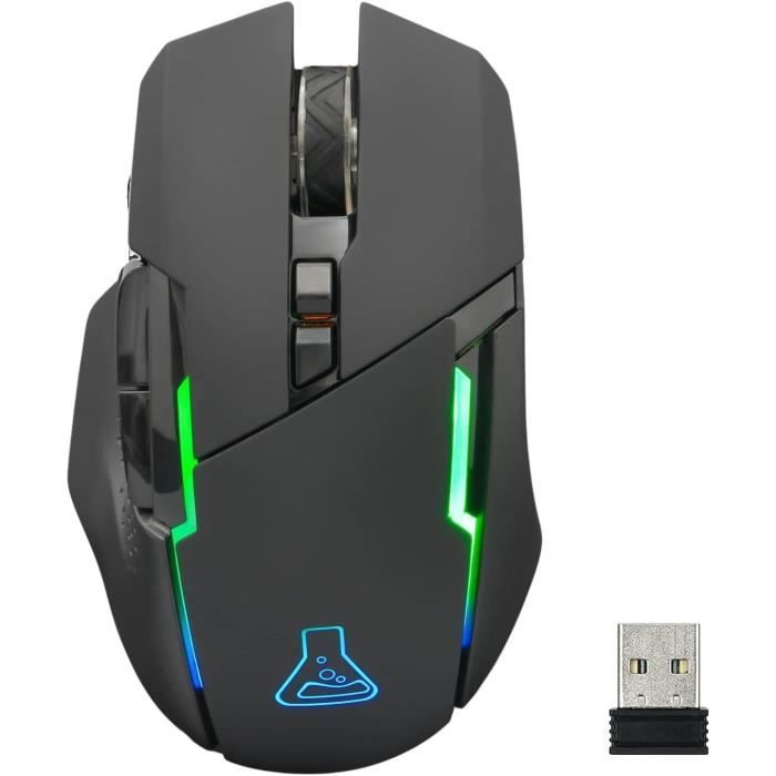 Il mouse da gioco RGB wireless g-lab da 7200 dpi - nero | Leroy Merlin
