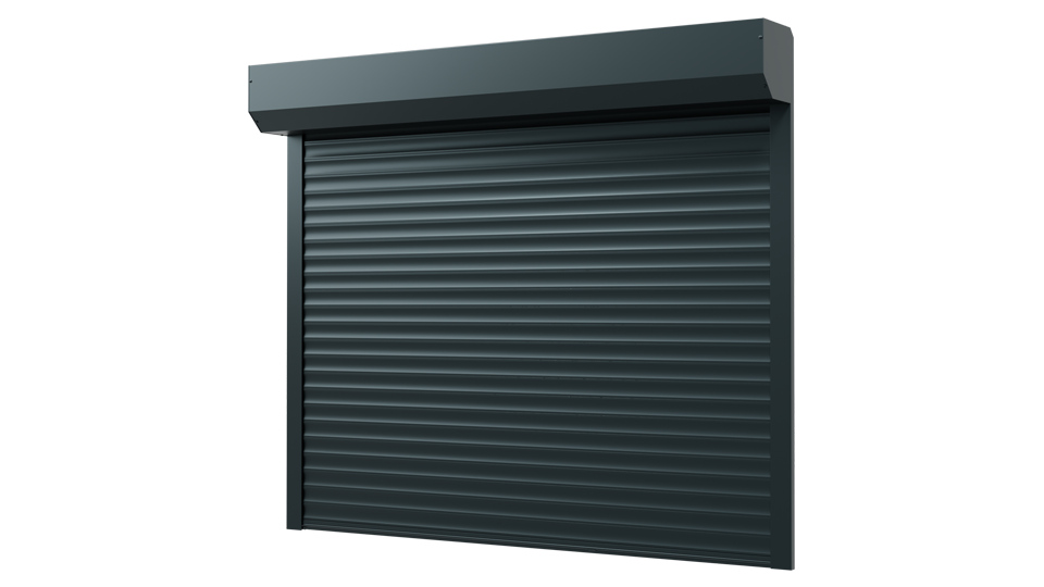 Porte de garage à enroulement lames de 75mm - Pose en applique ...