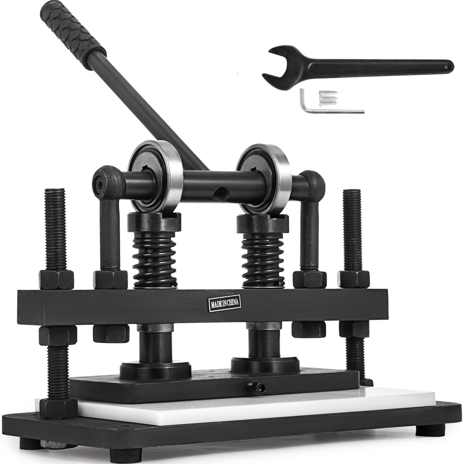 Troqueladora Manual de 26X12Cm con doble rueda para cortar cuero a mano ...