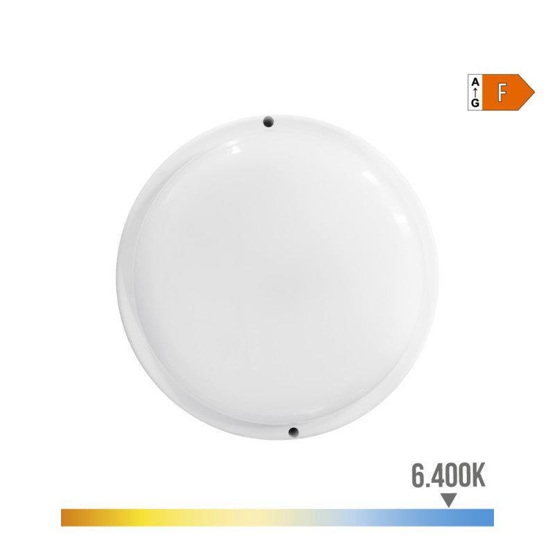 Applique murale ronde LED 18W Ø20 1820lm - Blanc Du Jour 6400K | Leroy ...