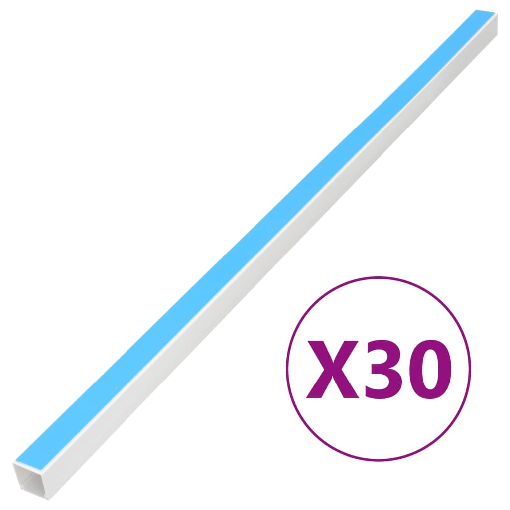 Goulotte de câble auto-adhésive 30x15 mm 30 m PVC | Leroy Merlin
